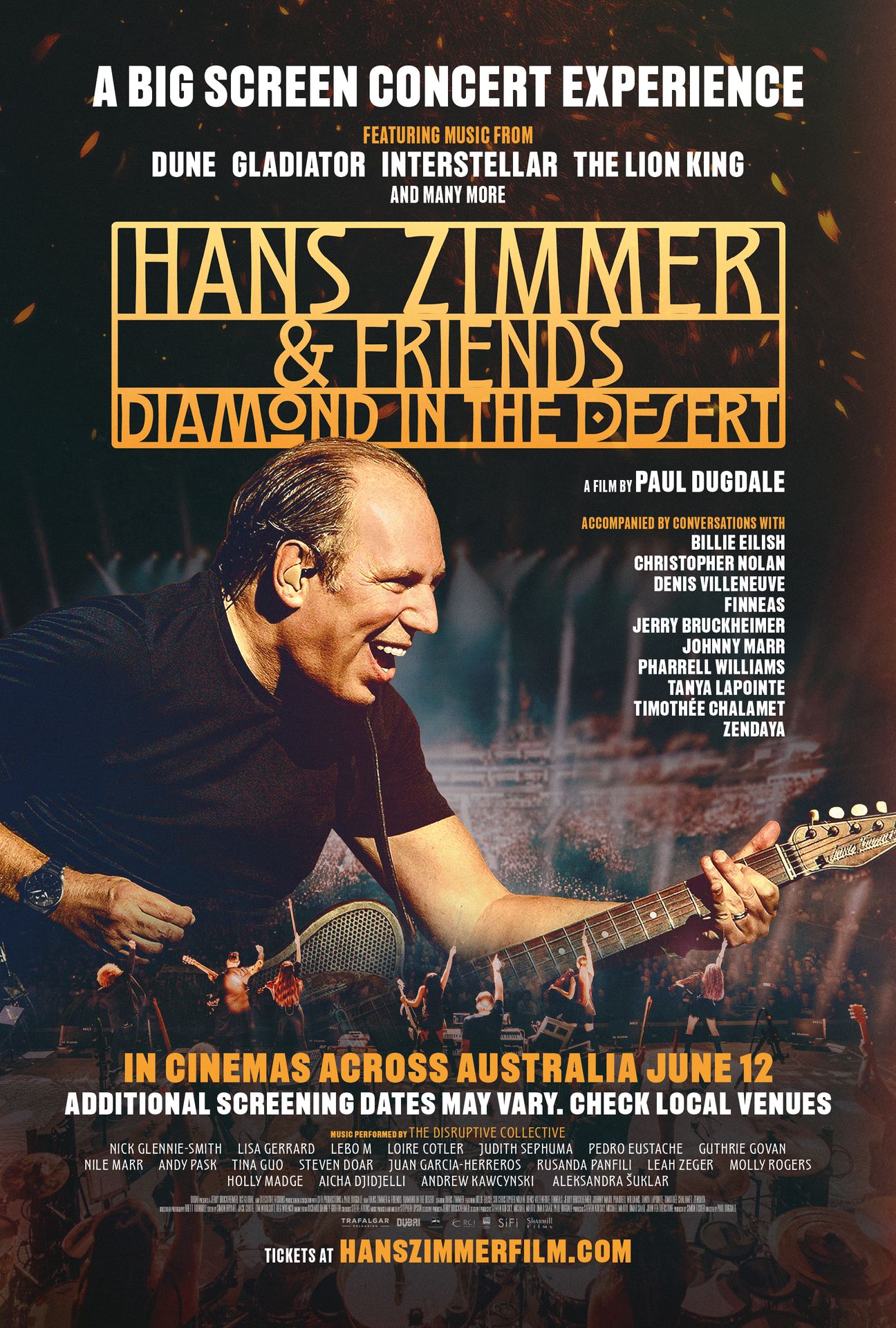 Hans Zimmer & Friends: Diamond in the Desert | HOYTS Cinemas