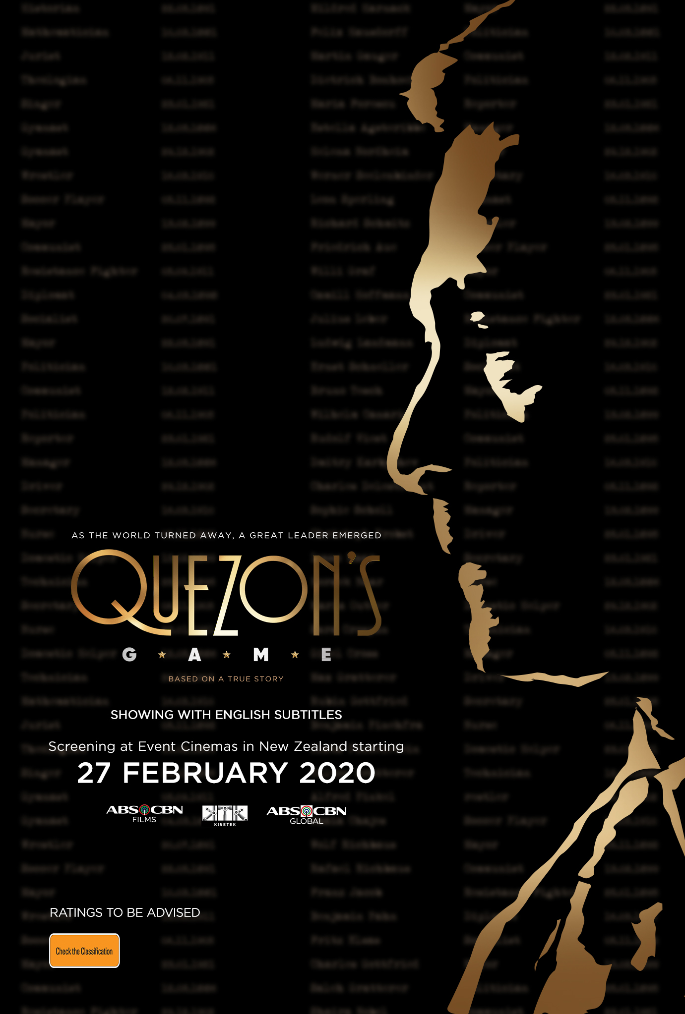 Quezon's Game | HOYTS Cinemas