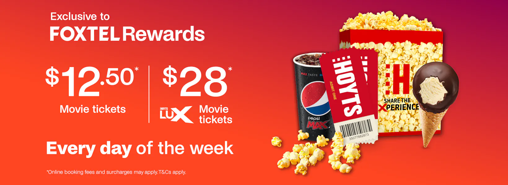 Foxtel Rewards | HOYTS Cinemas
