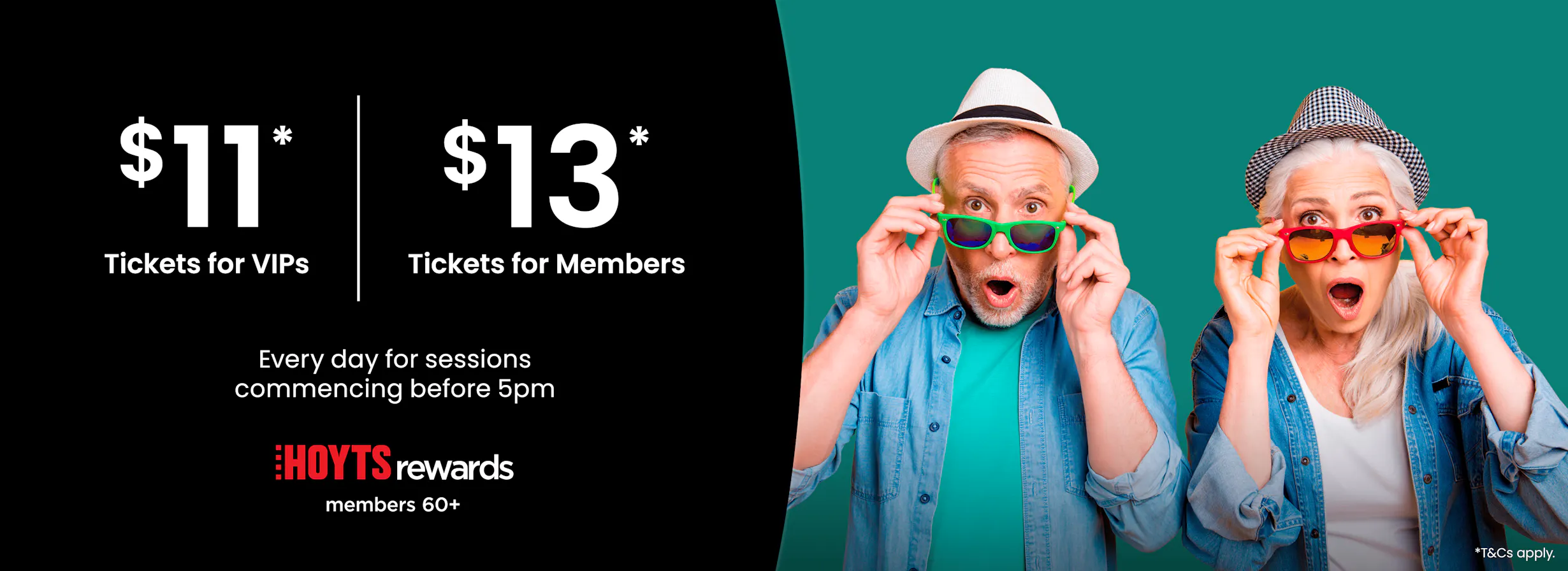 Discounted Movie Tickets for 60+ | HOYTS Cinemas