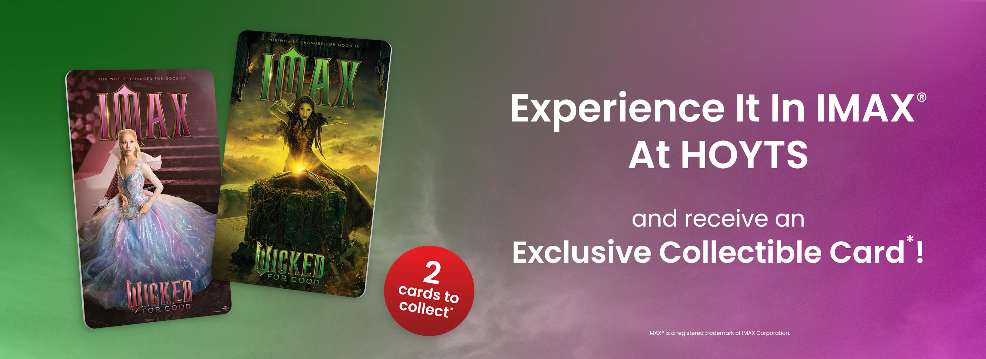 HOYTS Exclusive IMAX® Collectible Cards